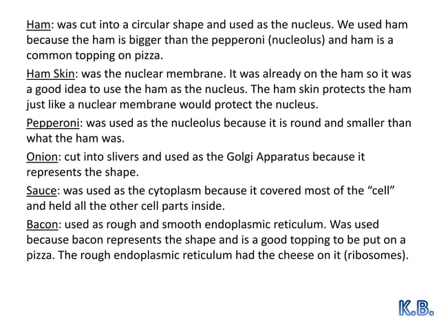 Pizza.cell.model.powerpoint | PPTX | Biological Sciences | Science