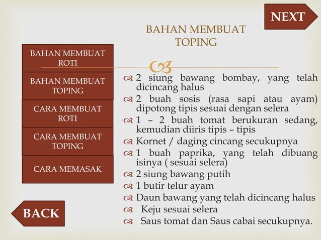 CARA MEMBUAT PIZZA | PPTX