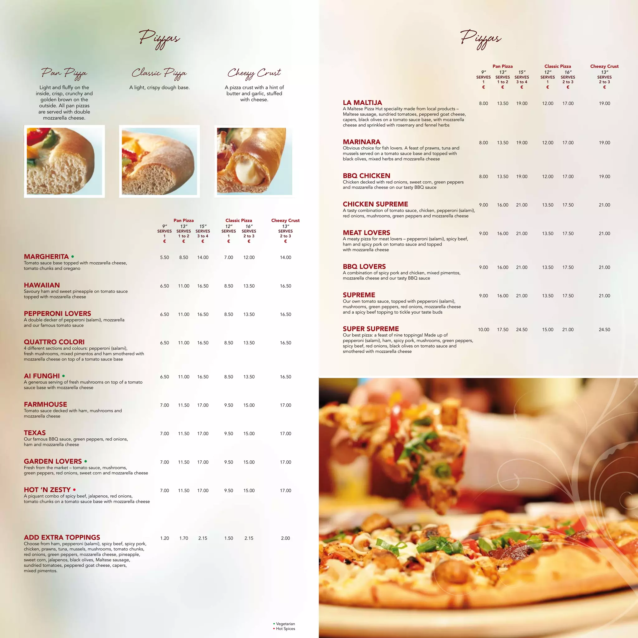 Pizza Hut delicious menu | PDF