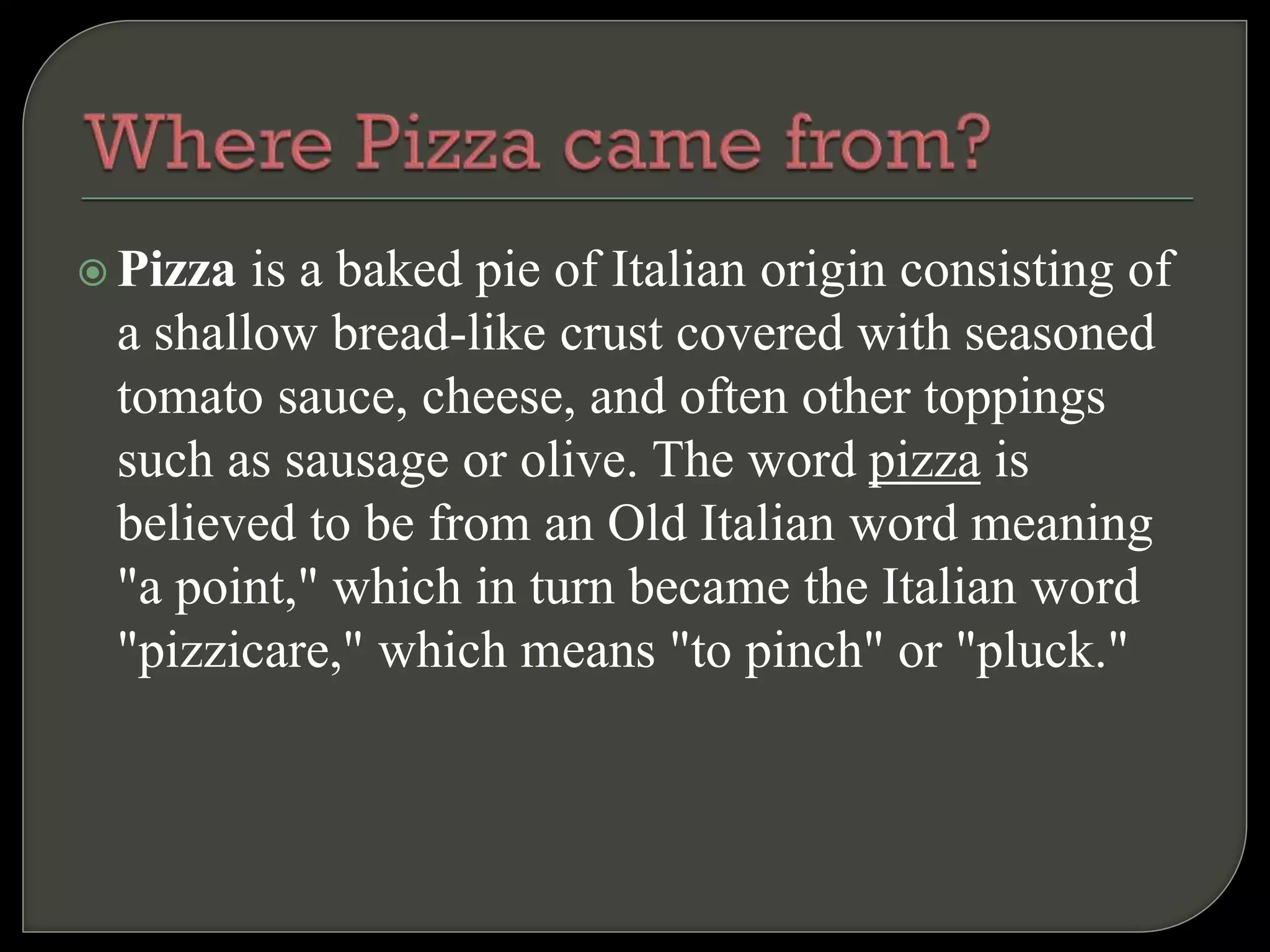 Pizza flowchart | PPTX