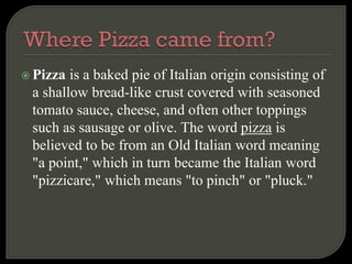 Pizza flowchart | PPTX