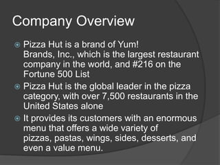 Pizza Hut: It's Your Hut! Campaign | PPTX