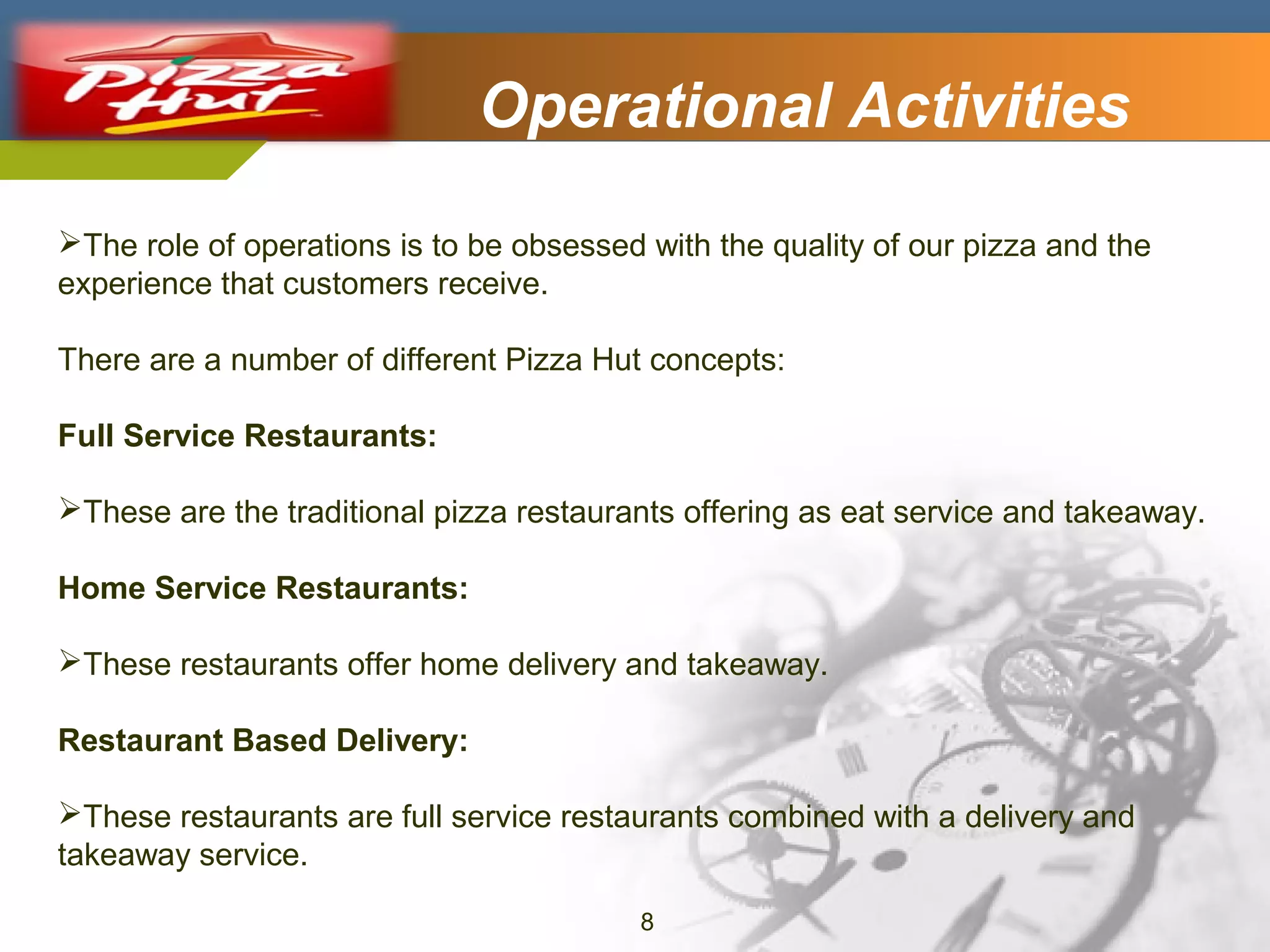 Pizza hut | PPT | Business | Business and Finance