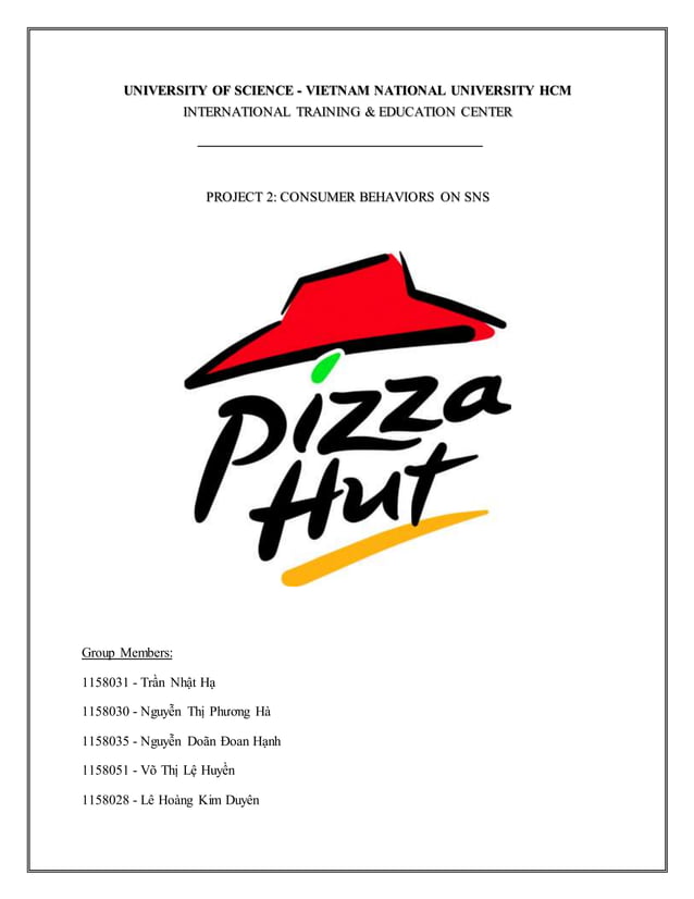 Pizza hut | PDF