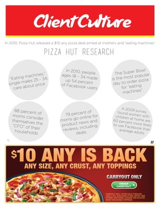 Pizza Hut Primary Research Plan Book | PDF | Food Industry | Industries