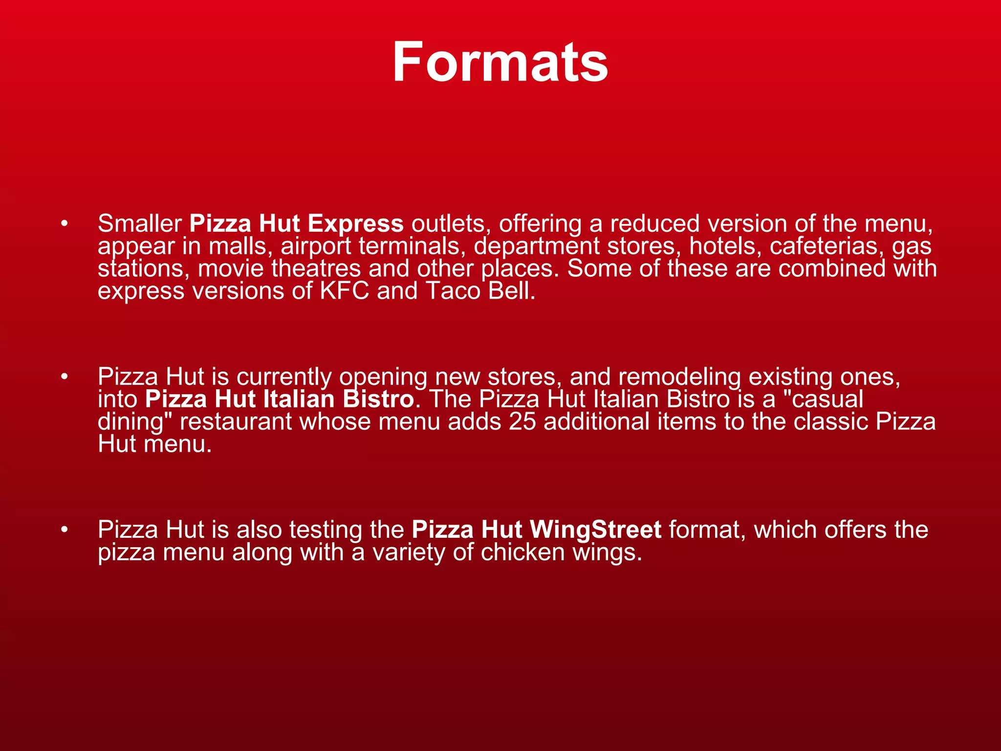 Pizza hut ii | PPT