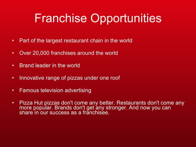 Pizza hut ii | PPT | Food & Drink
