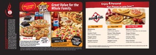 Pizza hut menu | PDF | Bars & Restaurants | Attractions