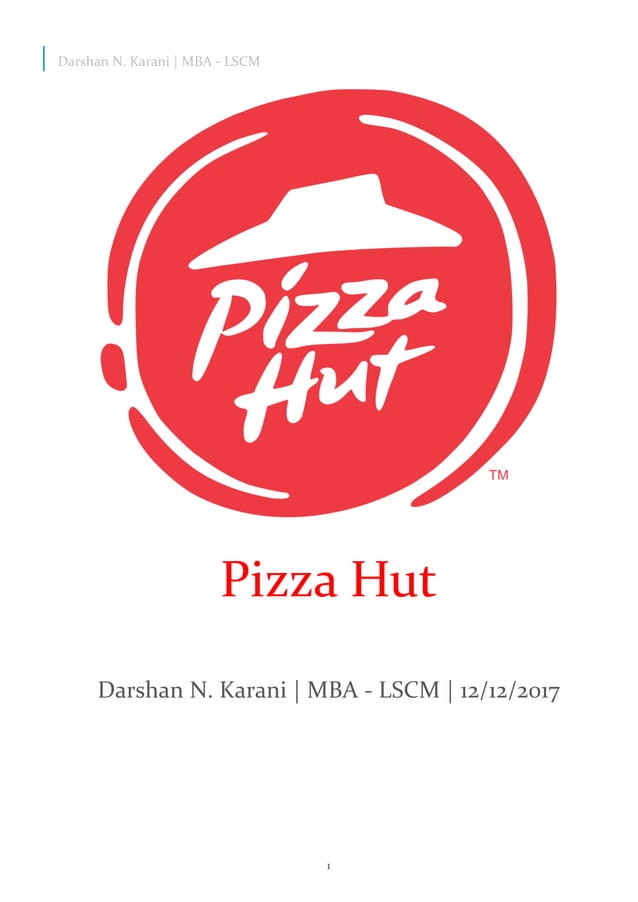 Pizza hut pdf | PDF