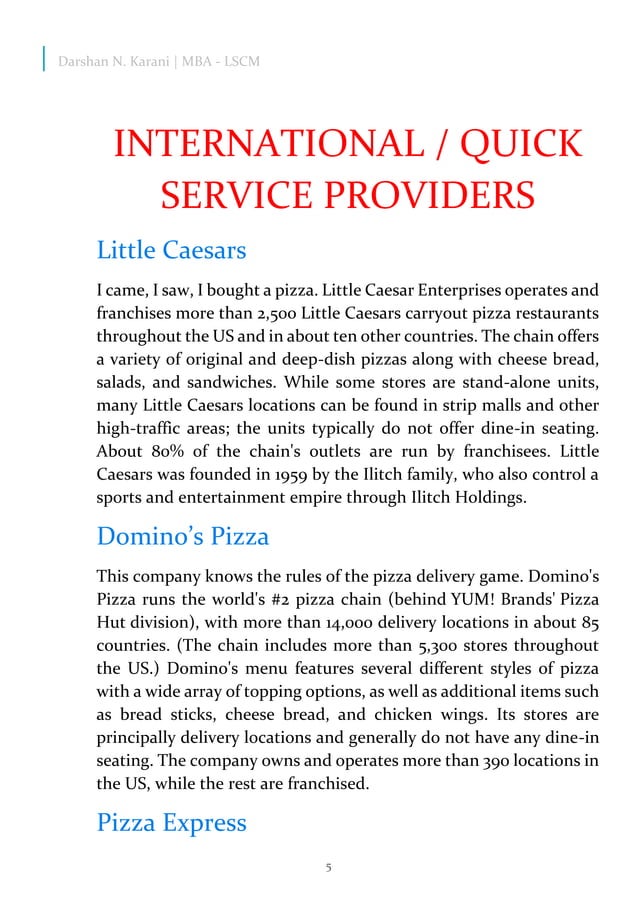 Pizza hut pdf | PDF