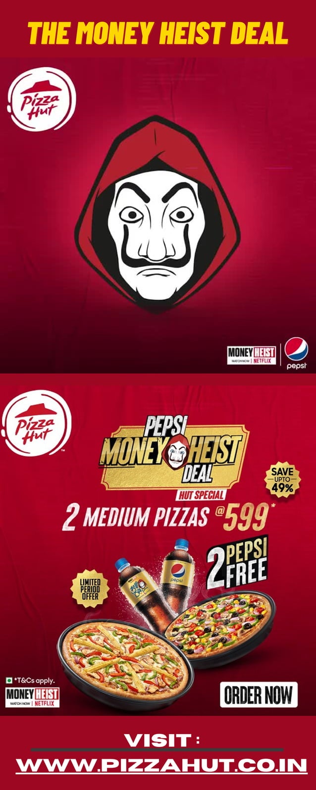 Pizza hut pepsi money heist deal | PDF