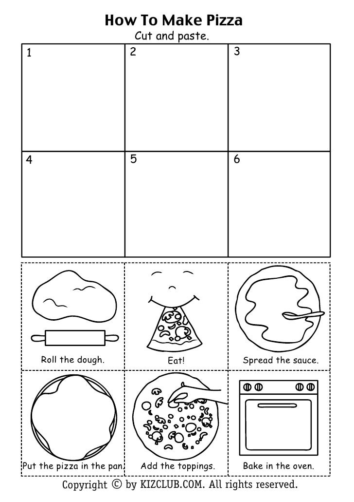Free Printable Pizza Activity Sheets