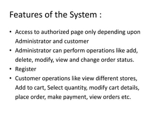 Pizza ordering system | PPTX