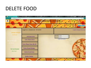 Pizza ordering system | PPTX
