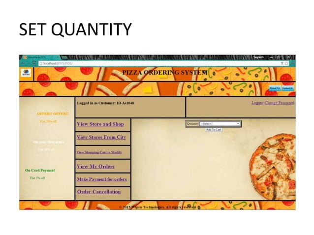 Pizza ordering system | PPTX