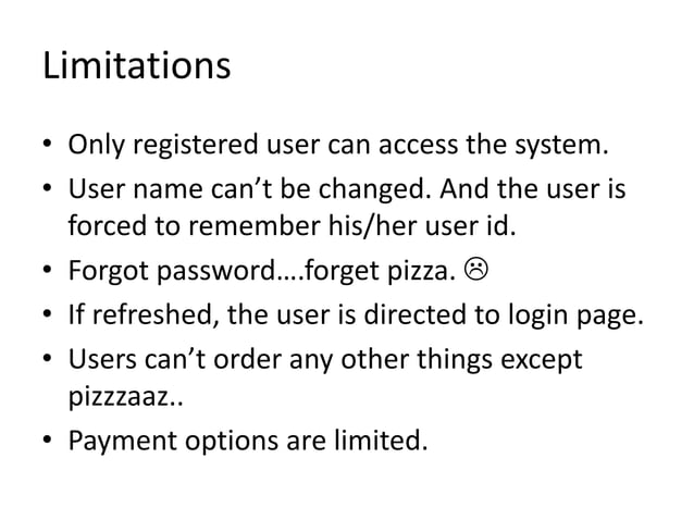 Pizza ordering system | PPTX