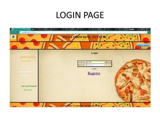 Pizza ordering system | PPTX