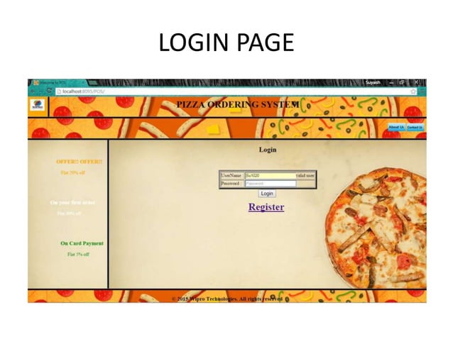 Pizza ordering system | PPTX