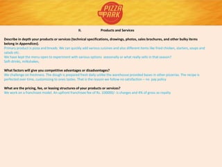 Pizza park project proposal | PPTX