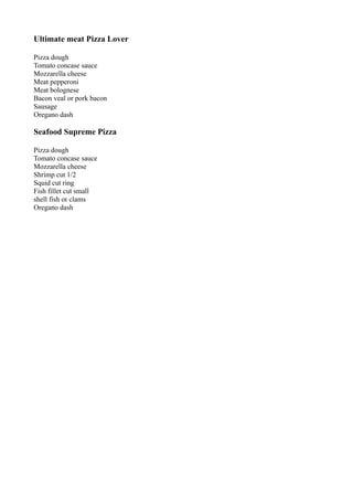 Pizza recipe | ODT | Cooking | Food & Drink