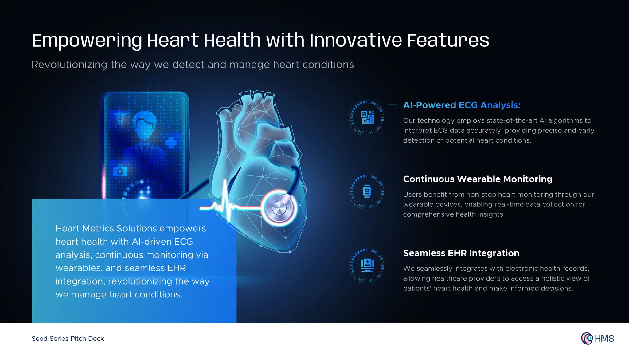 Heart Metrics Solutions Pitch Deck Presentation | PDF