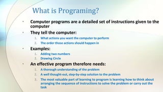 Pj01 1-computer and programming fundamentals | PPT