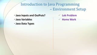 Pj01 3-java-variable and data types | PPT