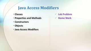 Pj01 x-classes and objects | PPT
