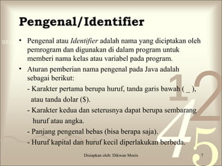 Pemrograman Berorientasi Objek I (Modul II) | PPT