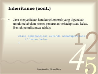 Pemrograman Berorientasi Objek (Modul VI) | PPT