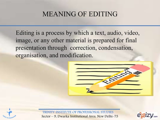 Print Journalism- EDITING | PPTX