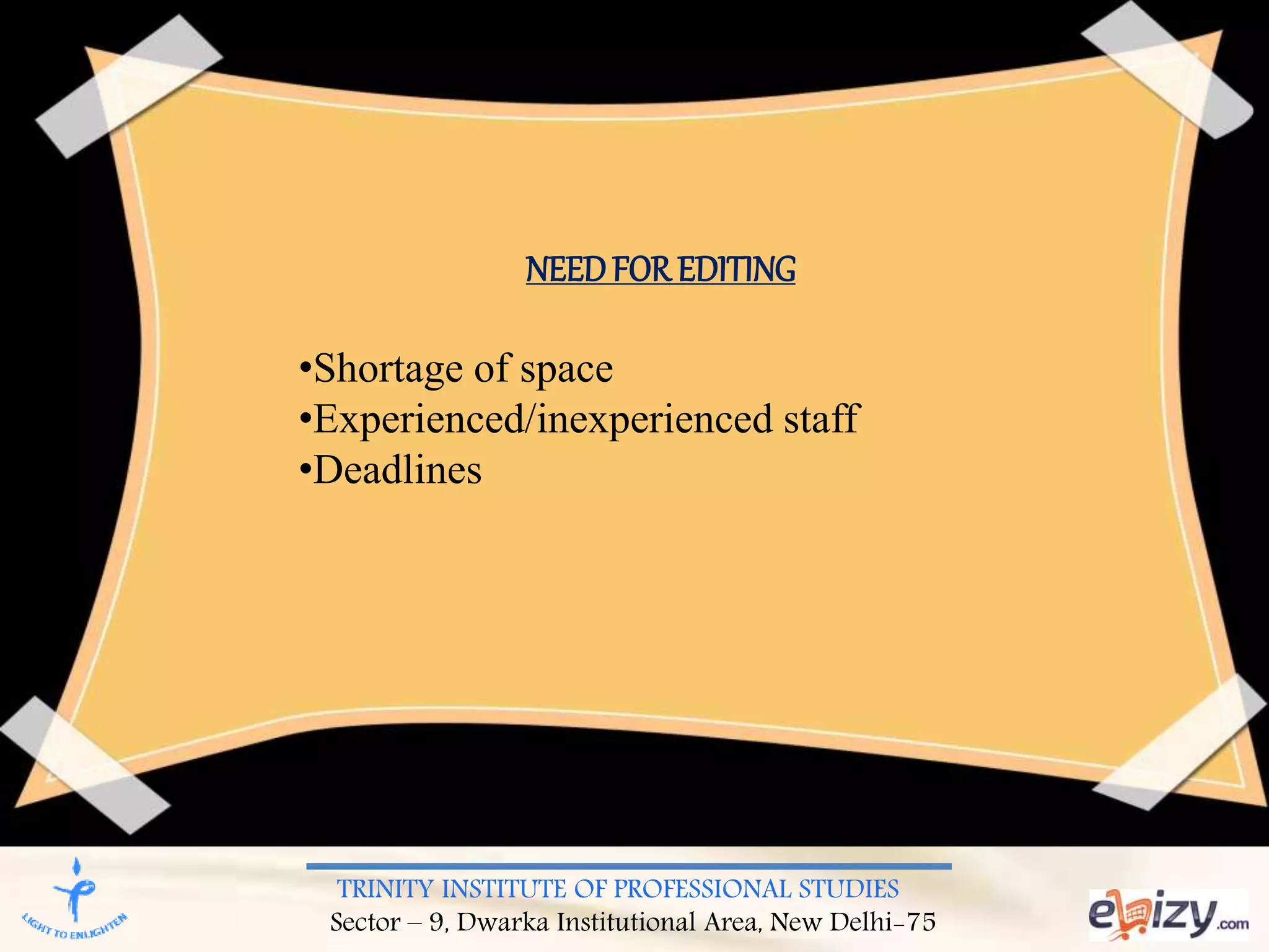 PRINT JOURNALISM II- Editing & its Concepts | PPTX