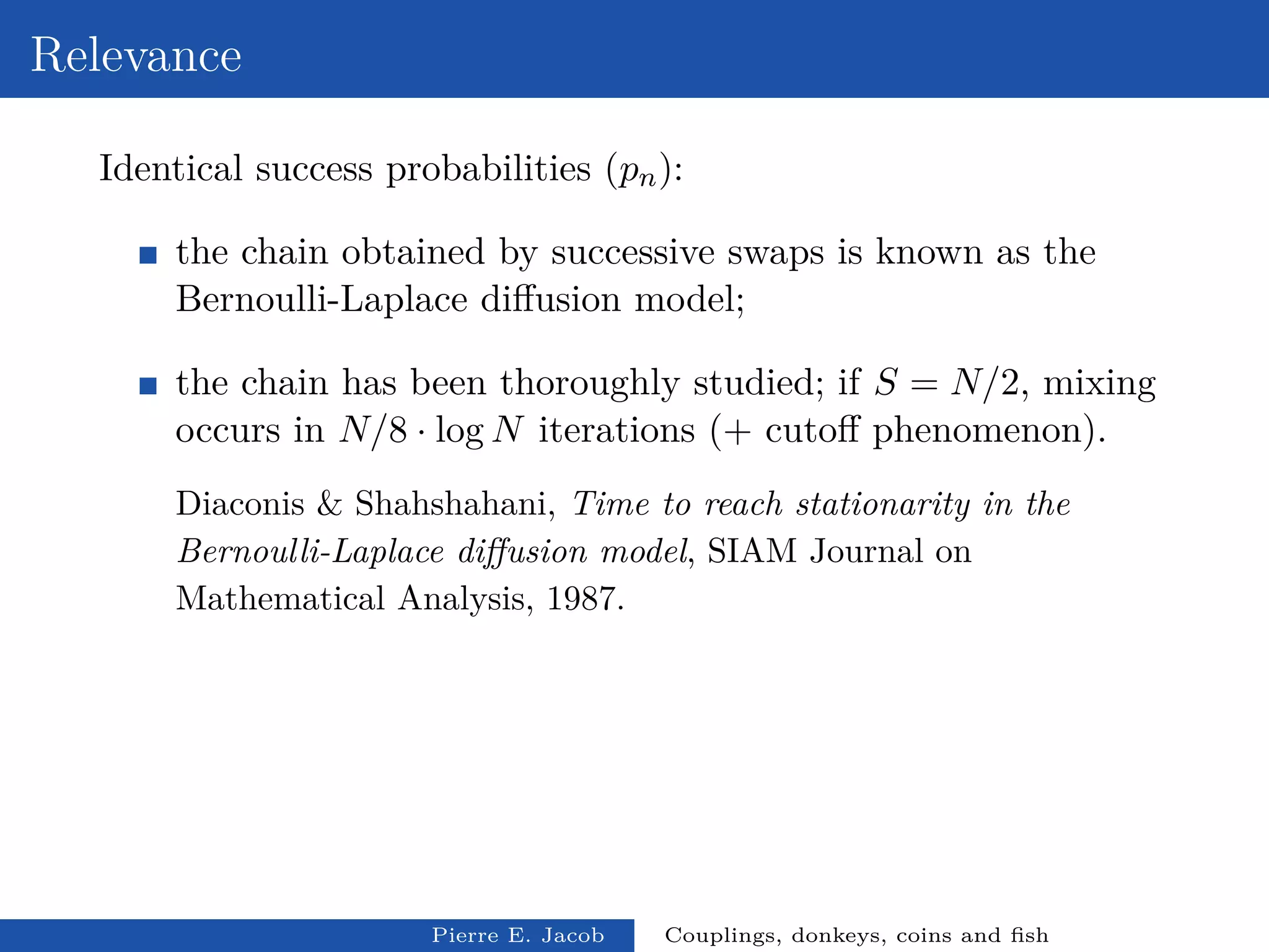 Couplings of Markov chains and the Poisson equation | PDF | Physics | Science