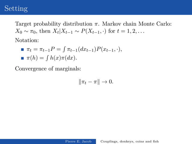 Couplings of Markov chains and the Poisson equation | PDF | Physics | Science