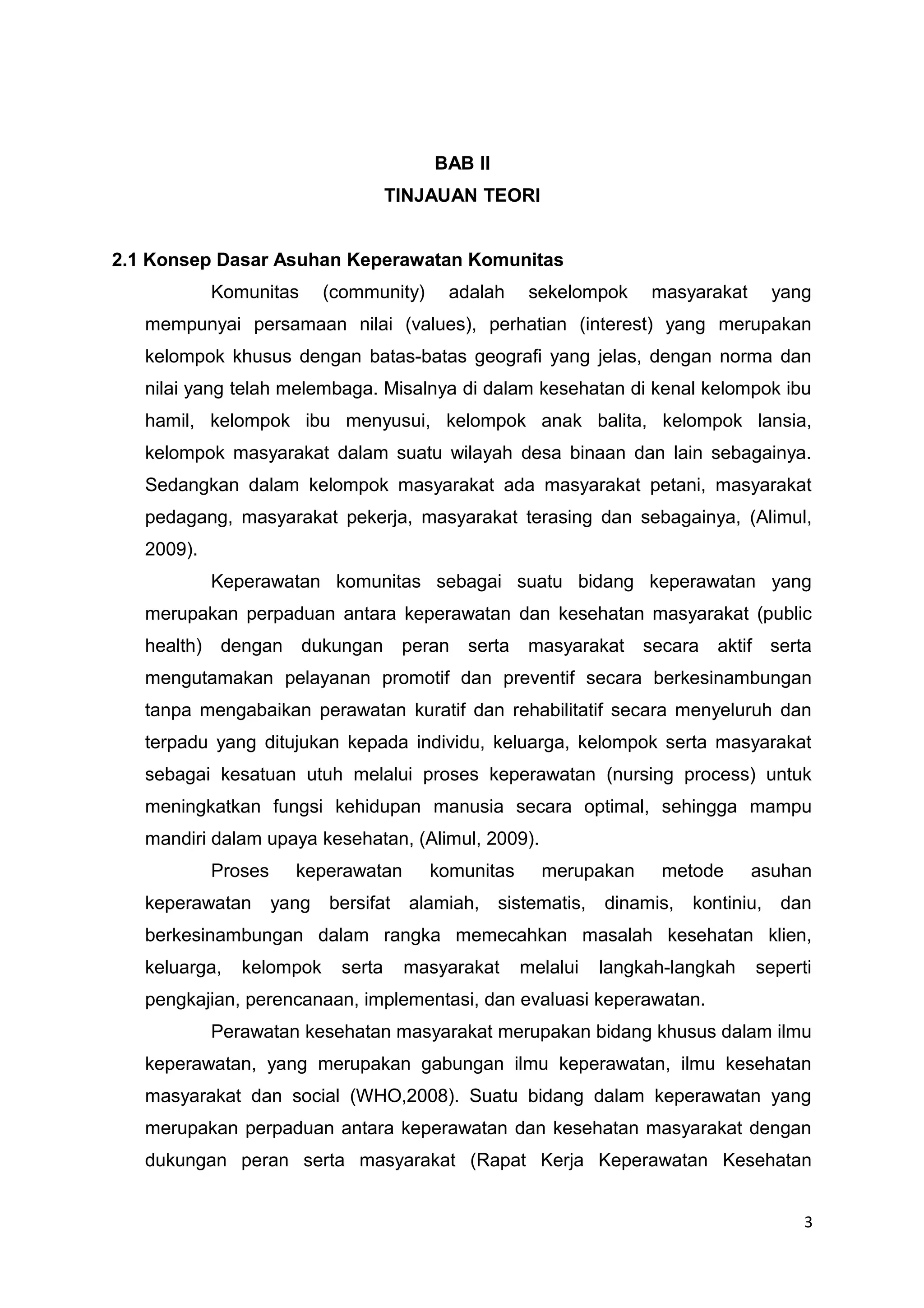 format pengkajian keperawatan komunitas | DOC
