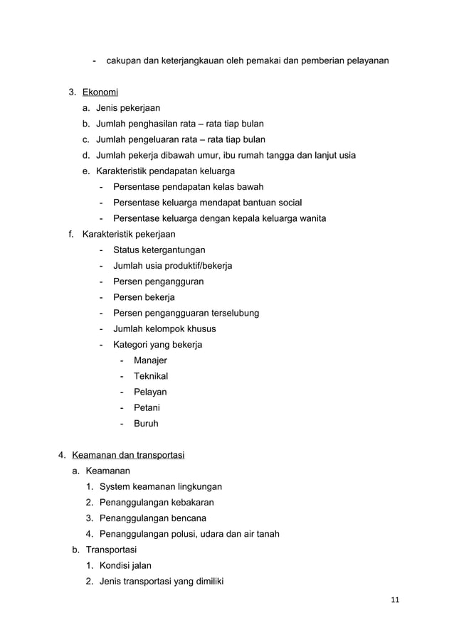 format pengkajian keperawatan komunitas | DOC