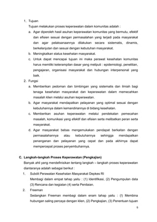 format pengkajian keperawatan komunitas | DOC