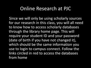 Pjc library | PPTX