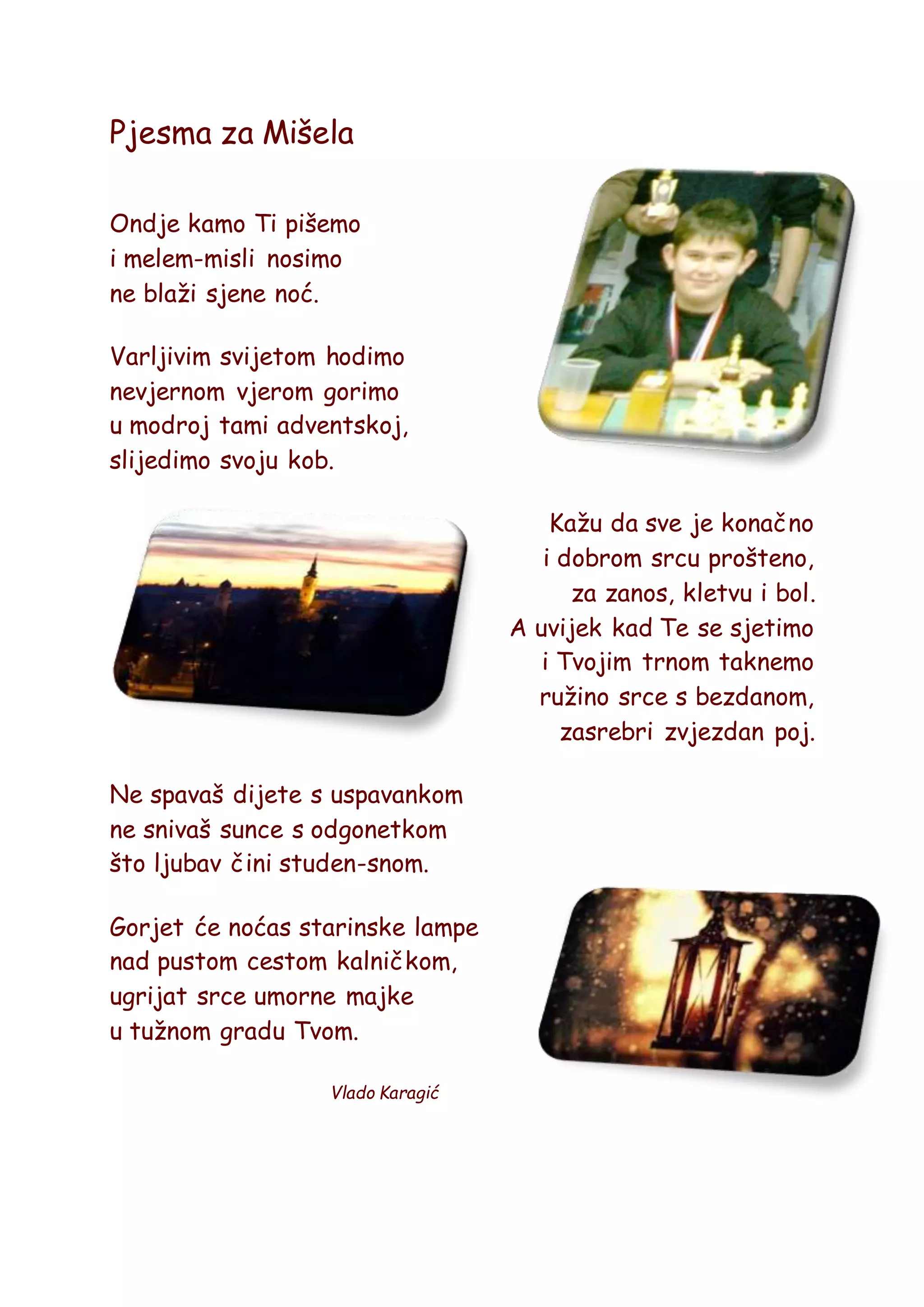 Pjesma za Mišela | DOCX