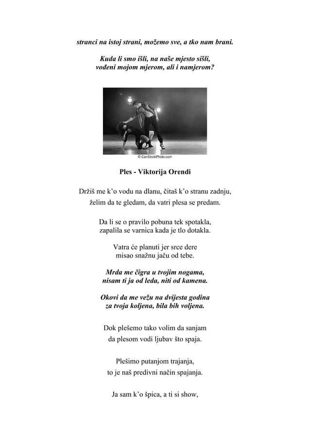 Pjesme ljubavi V.Orendi, A.Orendi.docx-za sve | PDF