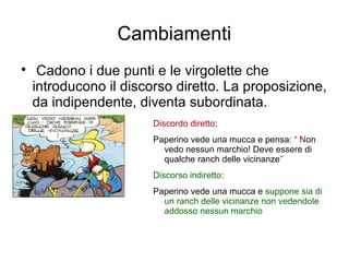 Pjetri, discorso diretto e indiretto modulo 16 attività 1 | PPT