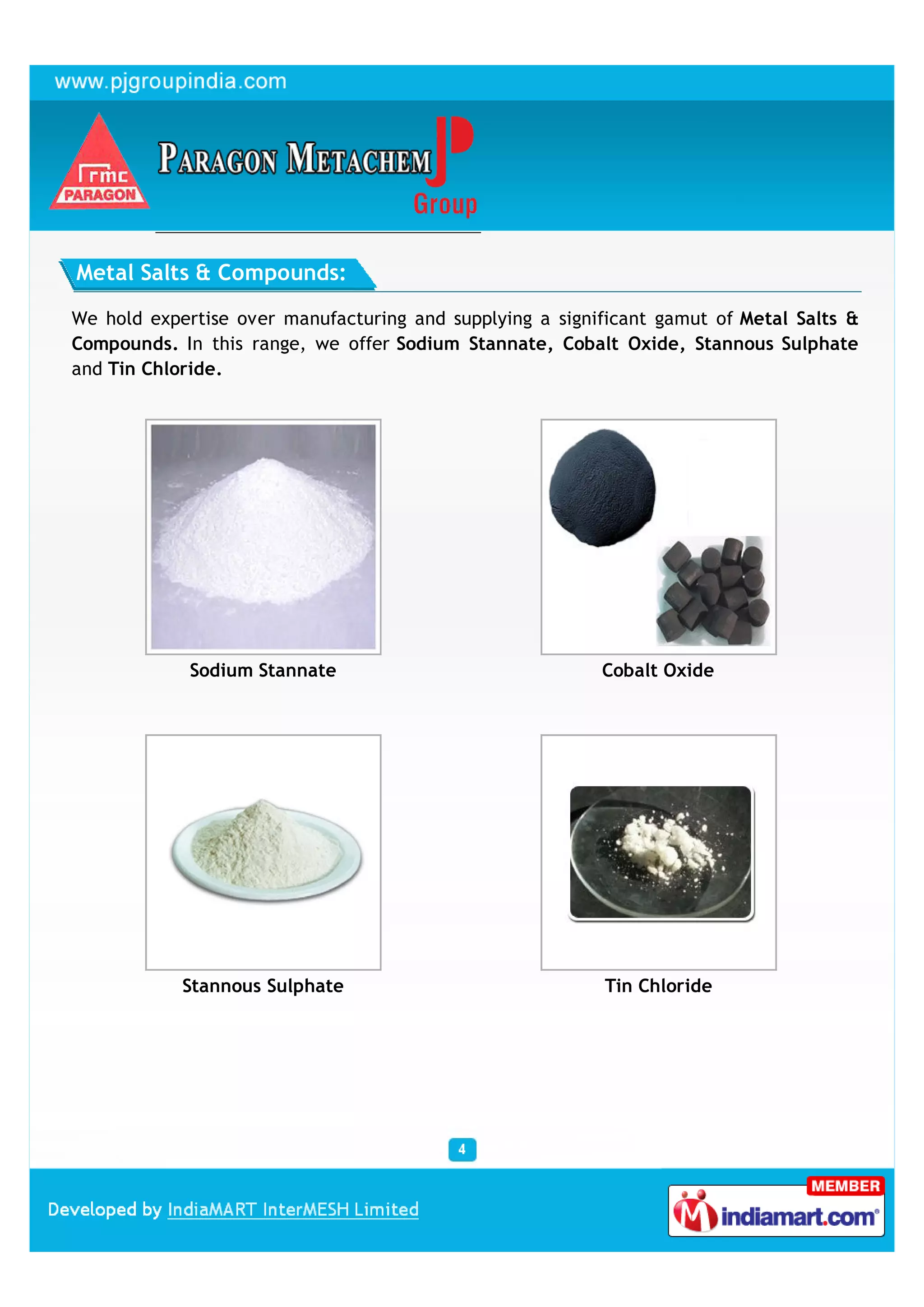 Paragon Metachem, Mumbai , Industrial Chemicals | PDF