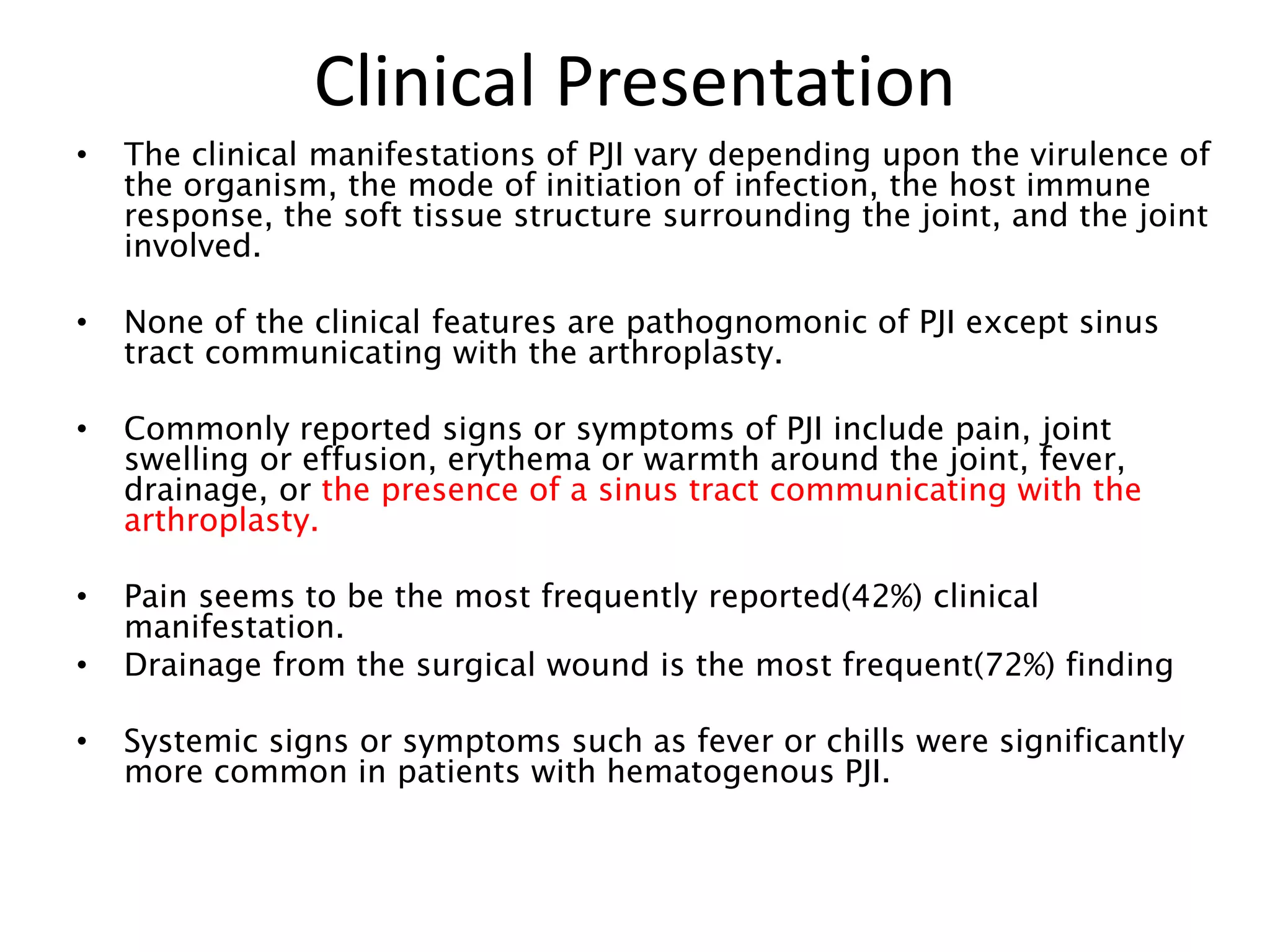 Periprosthetic Joint Infection | PPTX