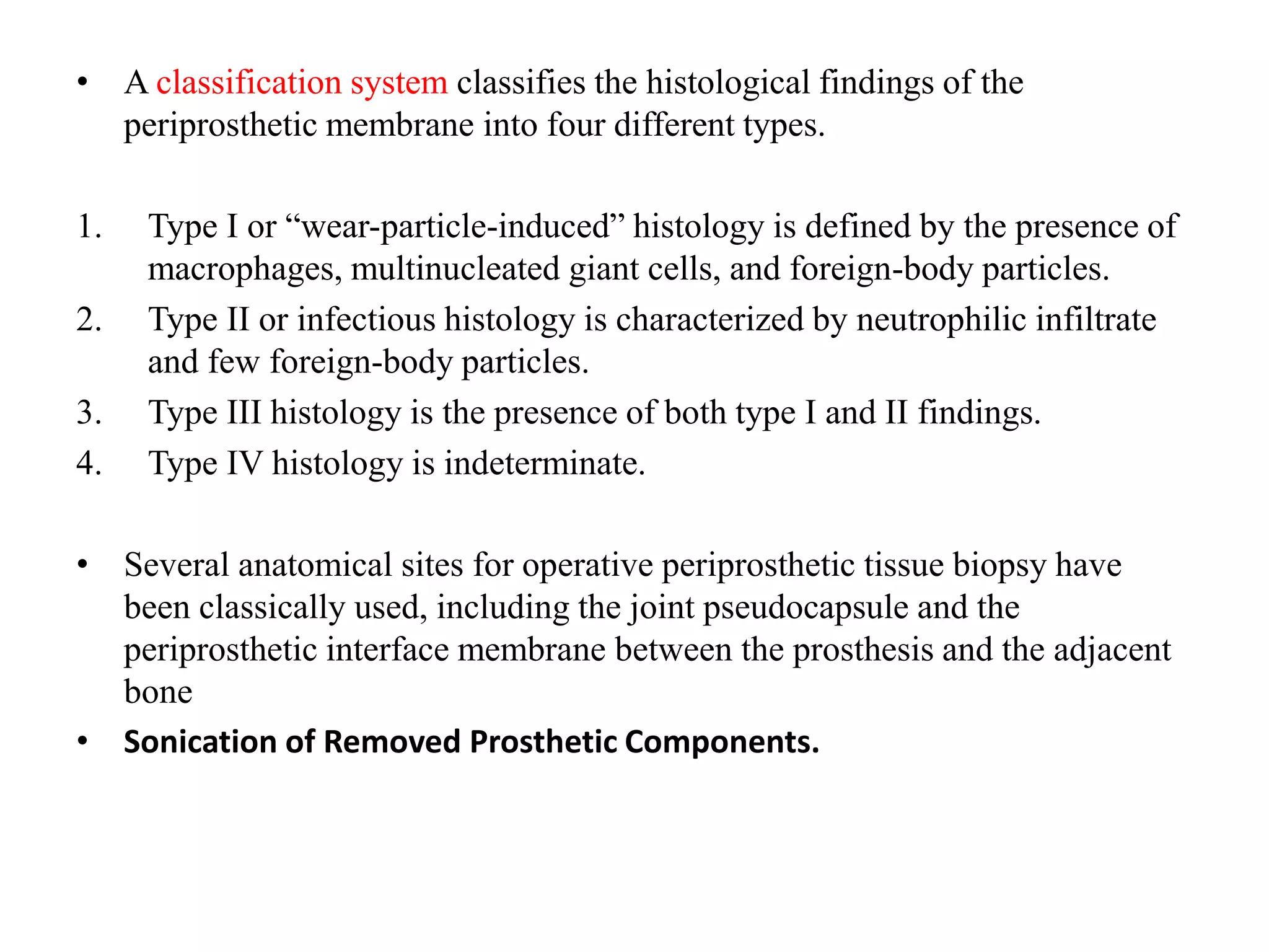 Periprosthetic Joint Infection | PPTX