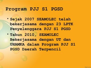 PJJ S1 PGSD | PPT