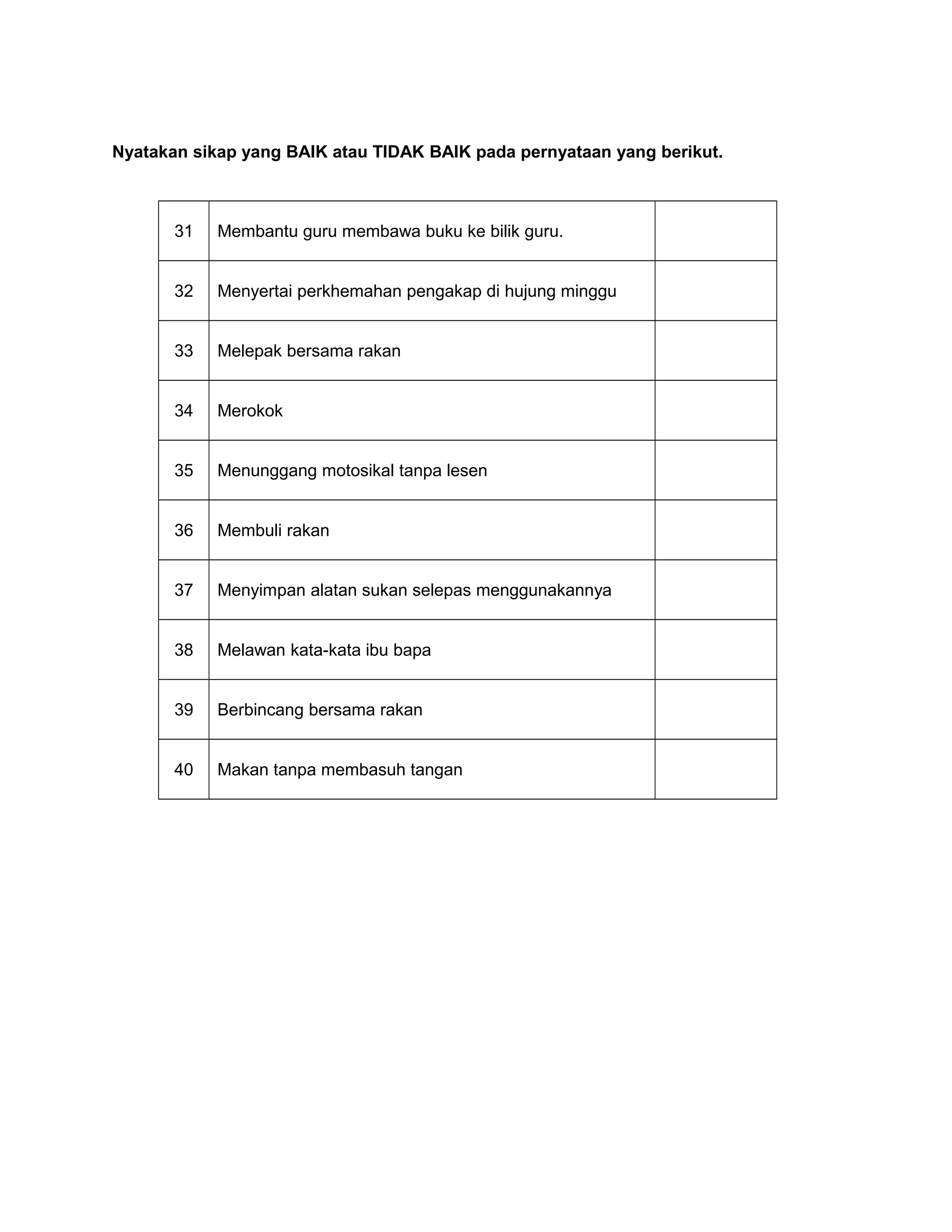 Soalan PJK Tahun 5 | DOC