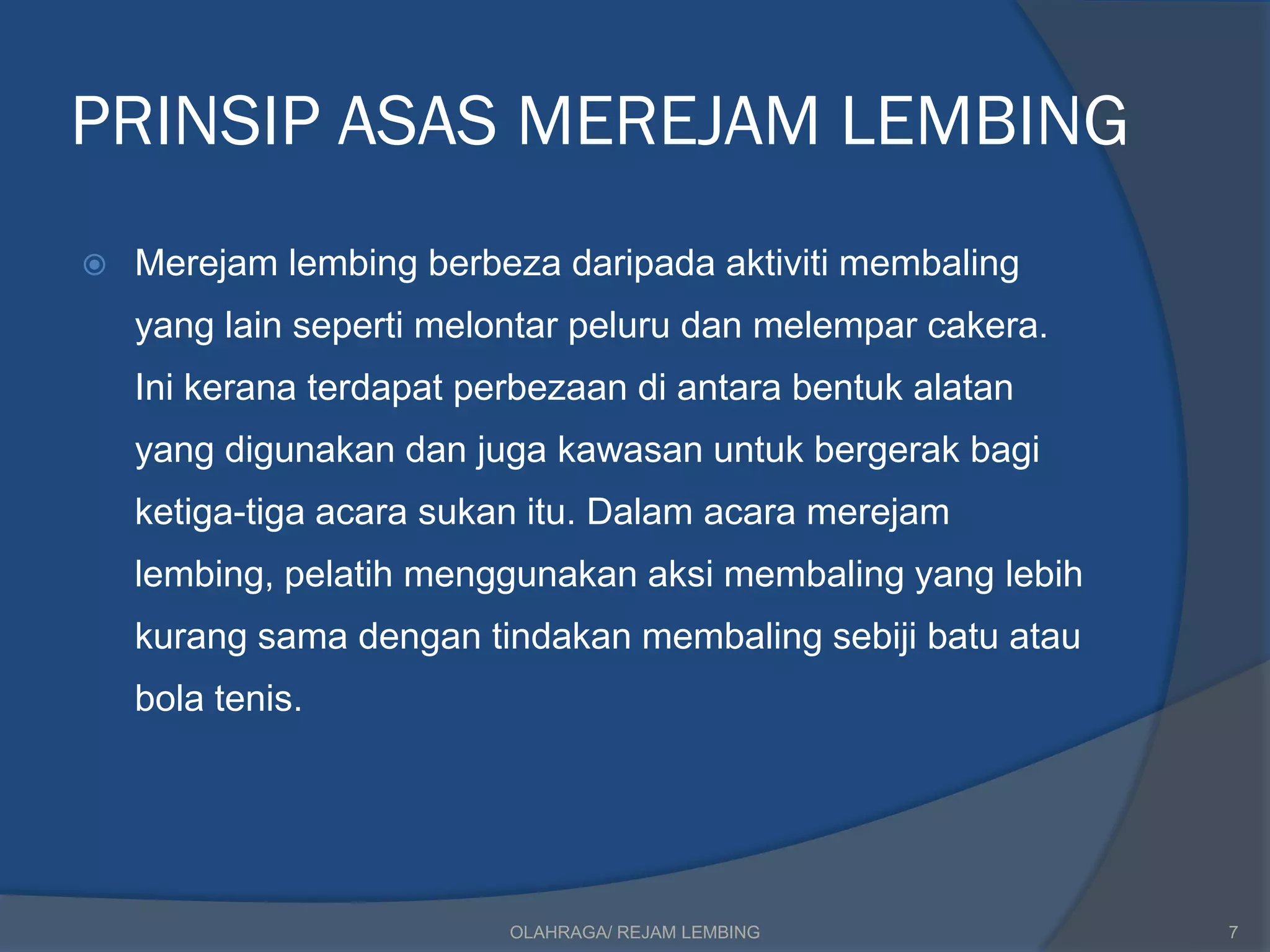 Pjk rejam lembing | PPTX