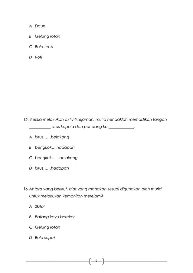 Pjk tahun 3 pertengahan tahun | DOC