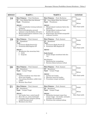 Pjk tahun 5 | DOCX