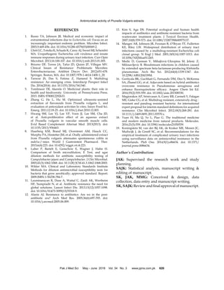 Antimicrobial activity of Prunella Vulgaris extracts against multi-drug resistant Escherichia ...